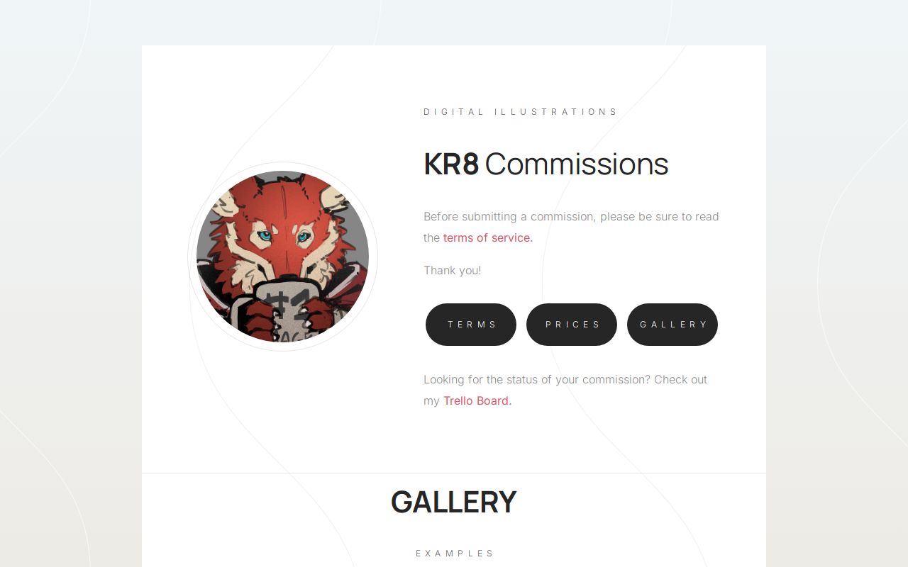 KR8 Commissions